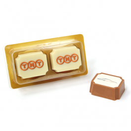 Bombones personalizados - blister 2 bombones - Chocolate corporativo