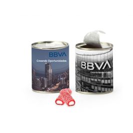 Bote personalizado con regalices rellenos - Detalles corporativos
